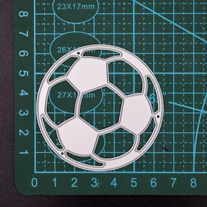 Football Soccer Ball Metal Cutting Die, Card Making, Paper Crafts ...