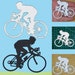 Man Riding Racing Bicycle Metal Cutting Die, Cyclist, Bike, Card Making ...
