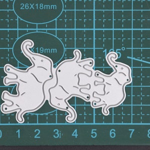 3 Elephants Metal Cutting Die, Stencil, Card Making, Paper Crafts ...