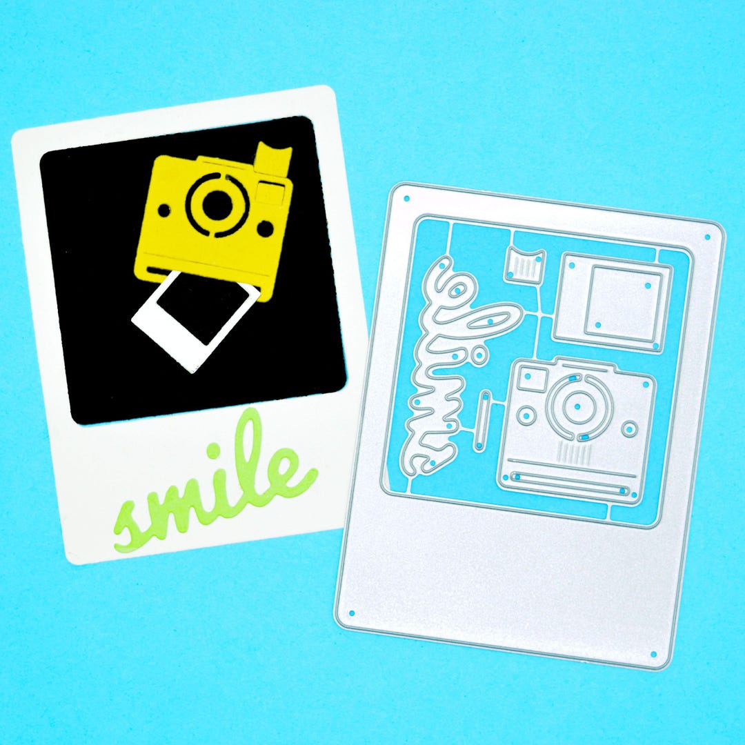Polaroid Picture Frames & Camera + Photo Metal Cutting Dies, Card ...