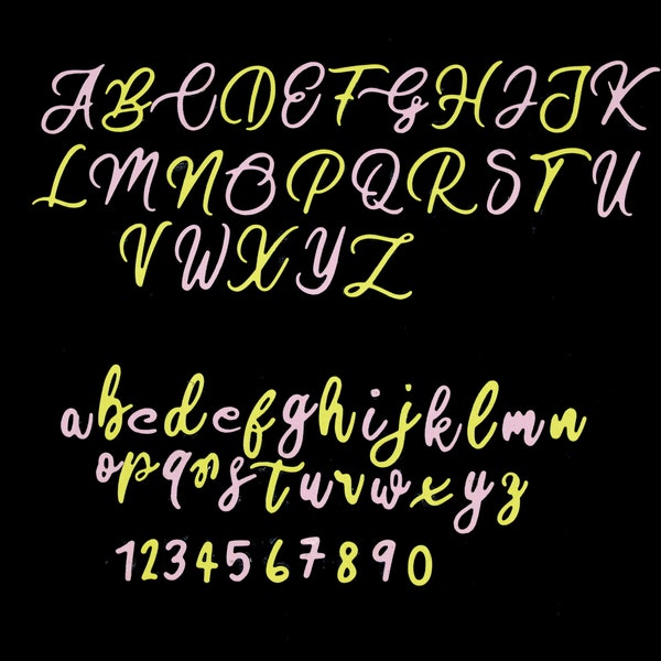 Alphabet Dies - Etsy
