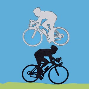 Man Riding Racing Bicycle Metal Cutting Die, Cyclist, Bike, Card Making ...
