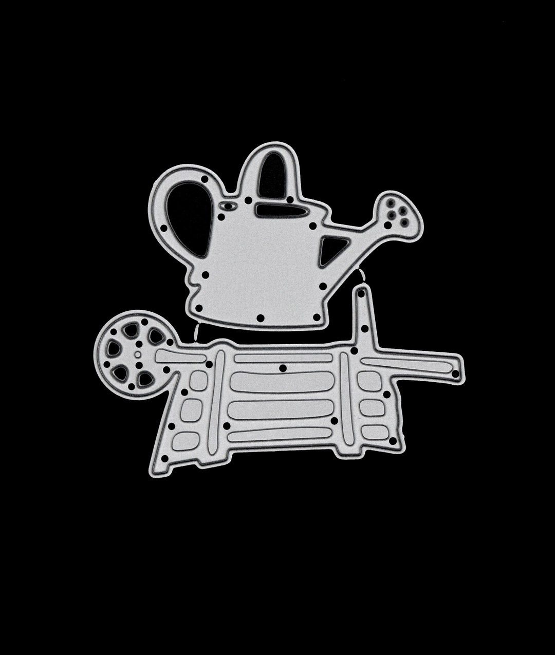 Rustic Wheelbarrow & Watering Can Metal Cutting Dies, Gardening ...