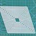 Nest of 11 Diamond Shaped Metal Cutting Dies, Card Making, Scrapbooking ...