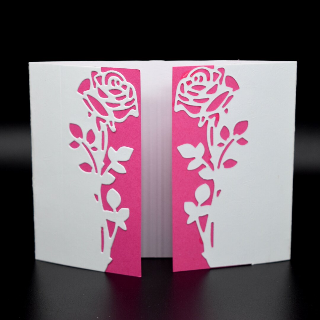 Decorative Rose Flower Edging Metal Cutting Die, Stencil, Card Making ...