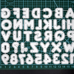 Uppercase Alphabet & Numbers More Metal Cutting Dies Set, 2.4cm Die ...