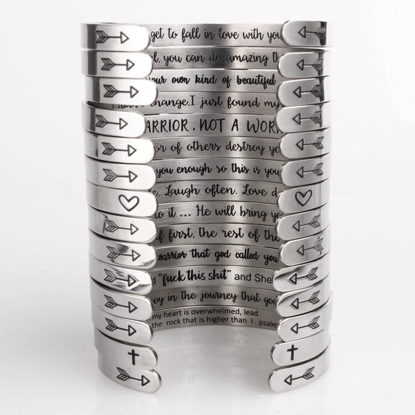 Inspirational Bangle - Etsy