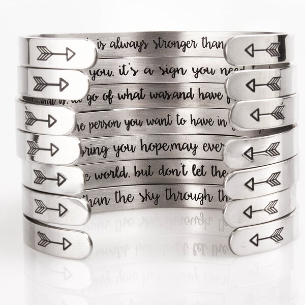 Mantra Bracelet - Etsy