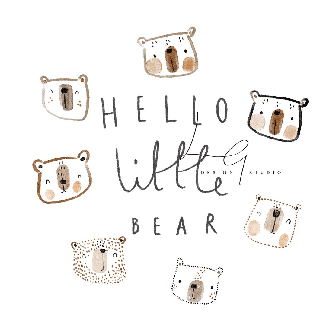 Grizzly Bear, Etched Brown Bear, PNG Sublimation File, Transfer, Heat ...