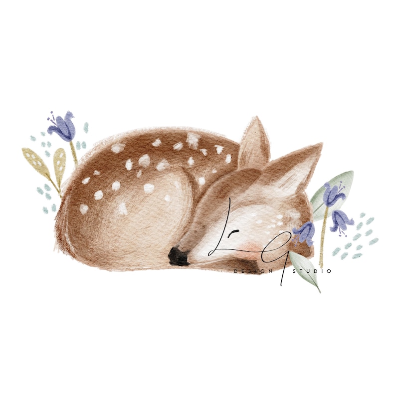 Anna Fawn, Dear, Sleeping Doe, Baby Deer, Spring, Bluebell, Animal PNG ...