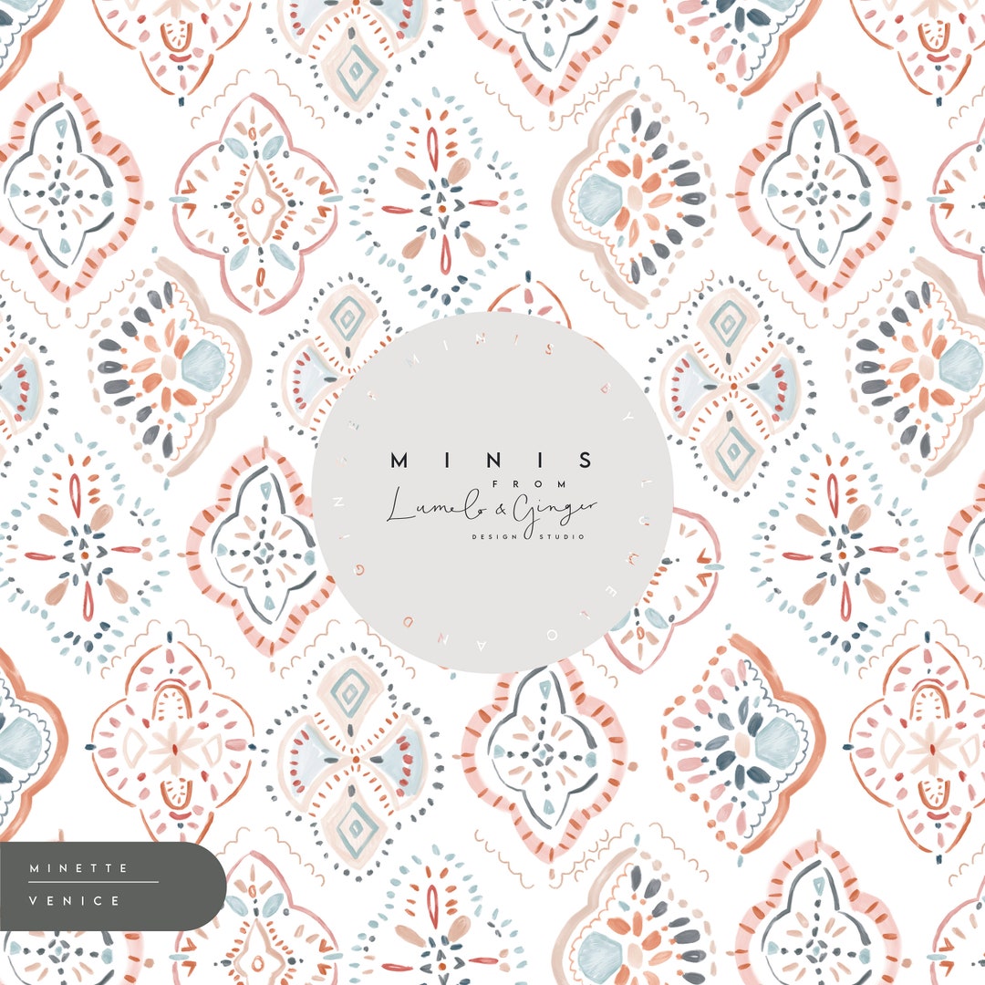 MINI, Minette, Tiles, Scandi, Italian Simple Seamless Fabric Design ...