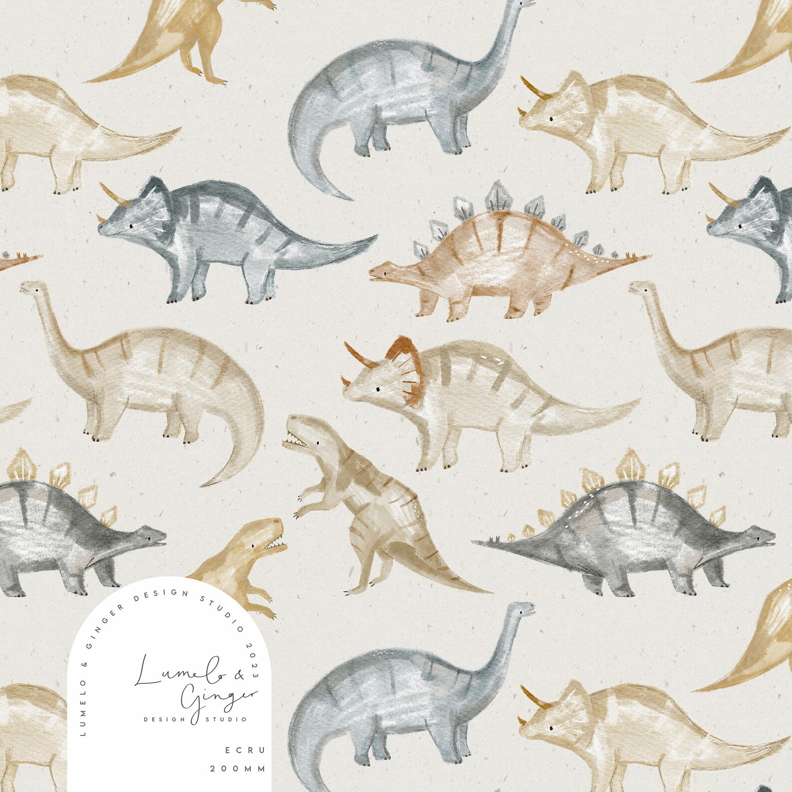 Dinosaur , Roam Seamless Fabric Design, Repeat Tile, Pattern Lunoe - Etsy
