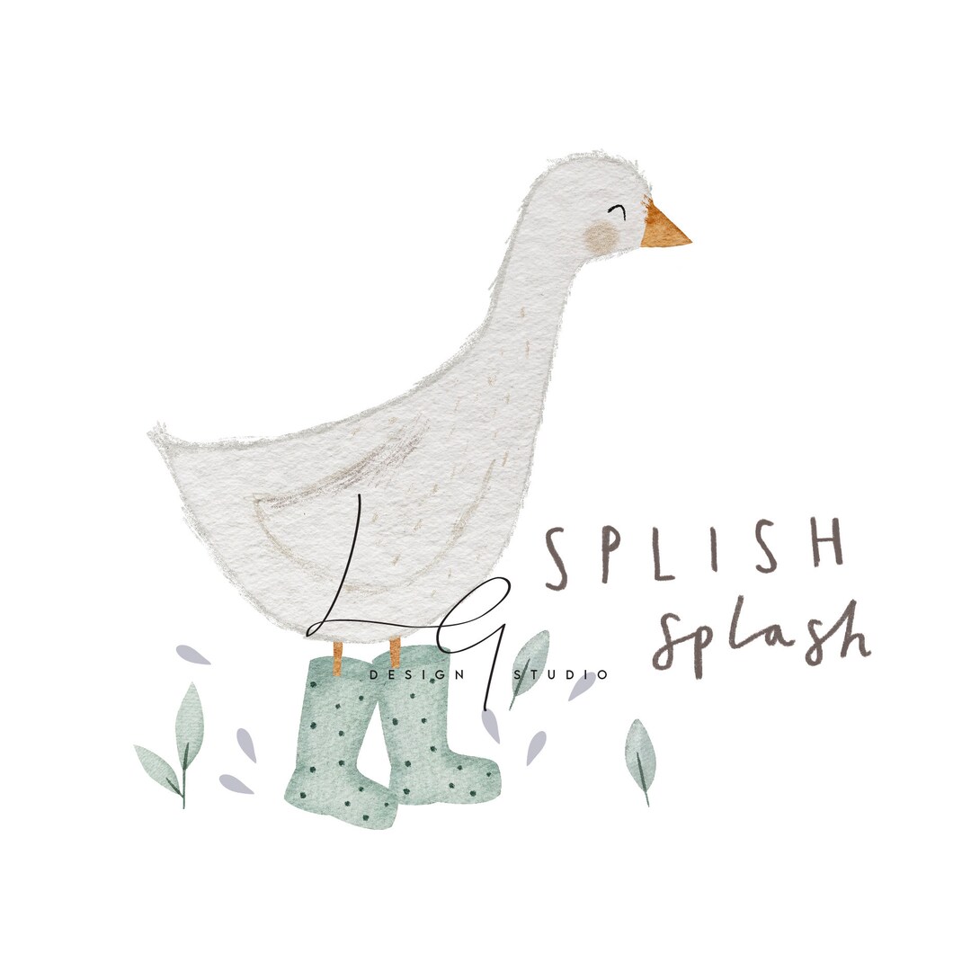 Goose, Duck, Wellington Boots, Puddle, Splash, PNG Sublimation File ...