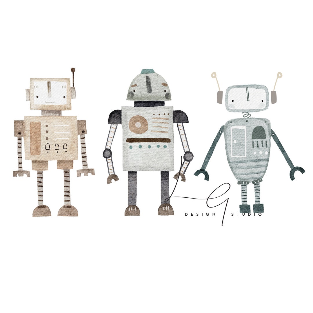 Robots, Boys, PNG Sublimation File, Transfer, Heat Transfer Design - Etsy
