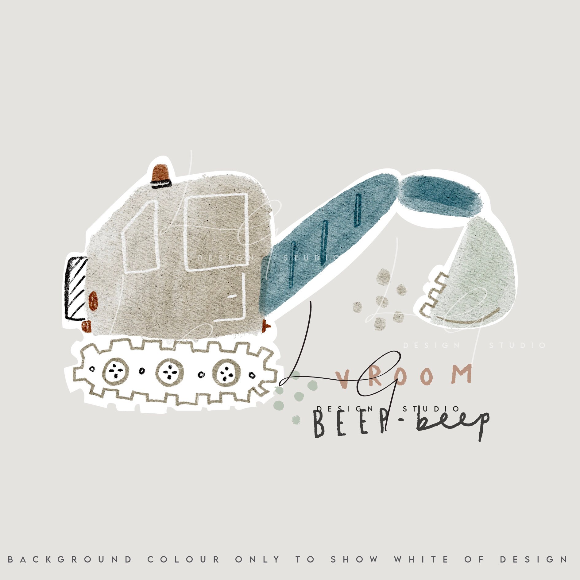 Train, Choo Choo, Digger, Excavator, Truck, Railway, Artwork, PNG ...