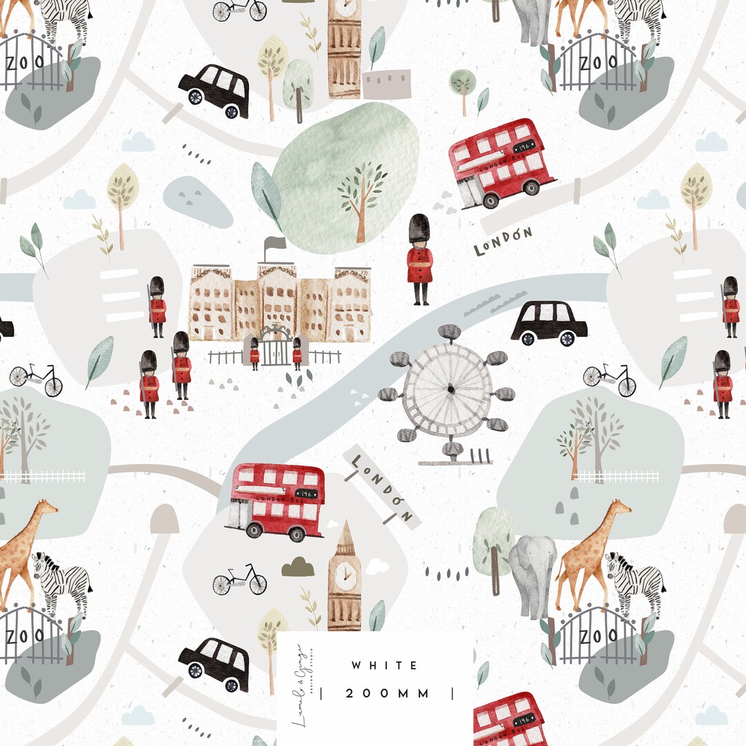 Trip to London, Map, Sight Seeing, Landmarks, UK, Land, Map Seamless ...