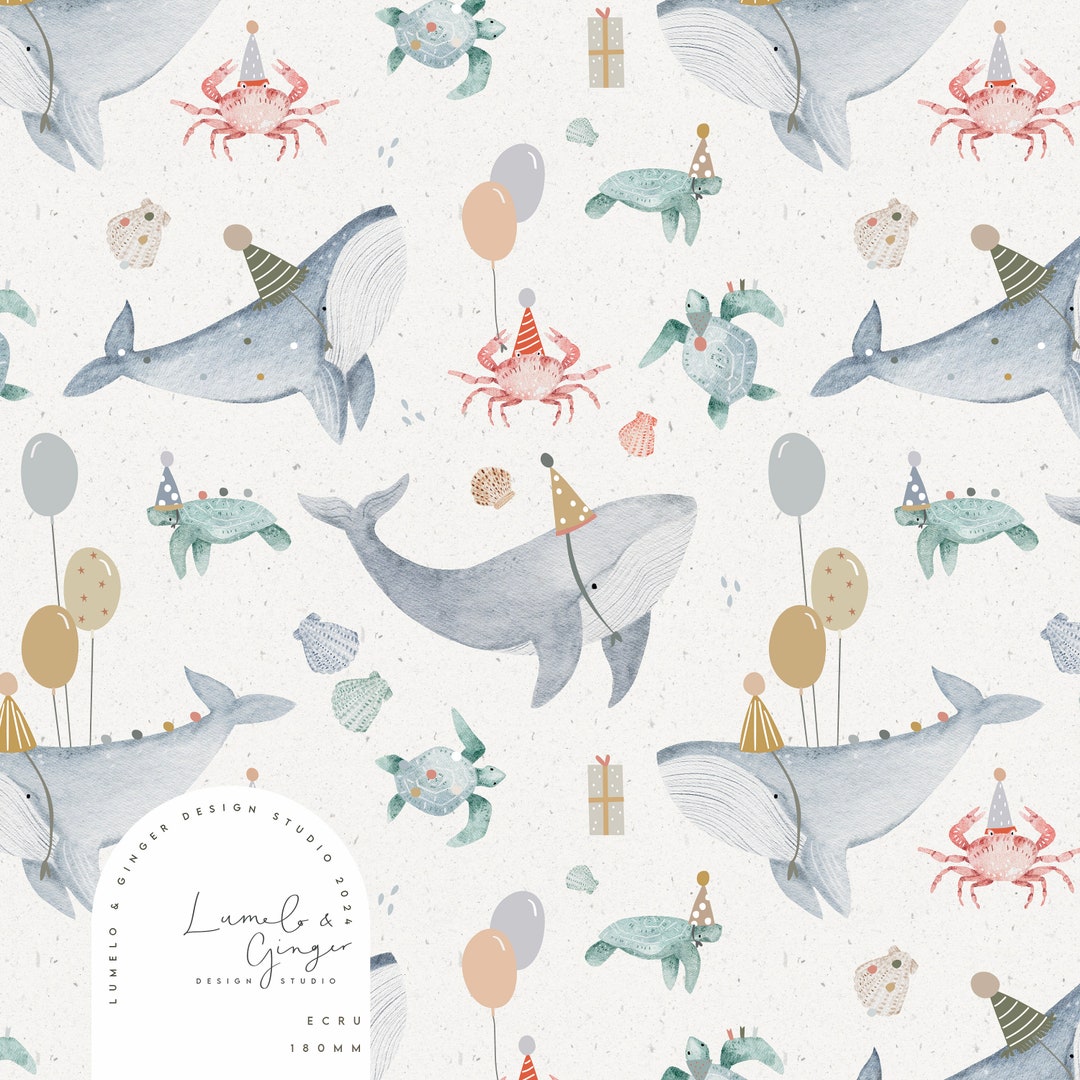 Life at Sea, Party, Sea Life, Whale, Birthday, Ocean. Non Exclusive ...