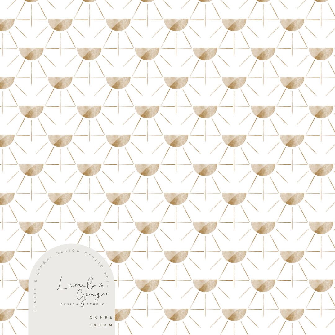 MINI, Sunset Simple Seamless Fabric Design, Meadow, Repeat Tile ...