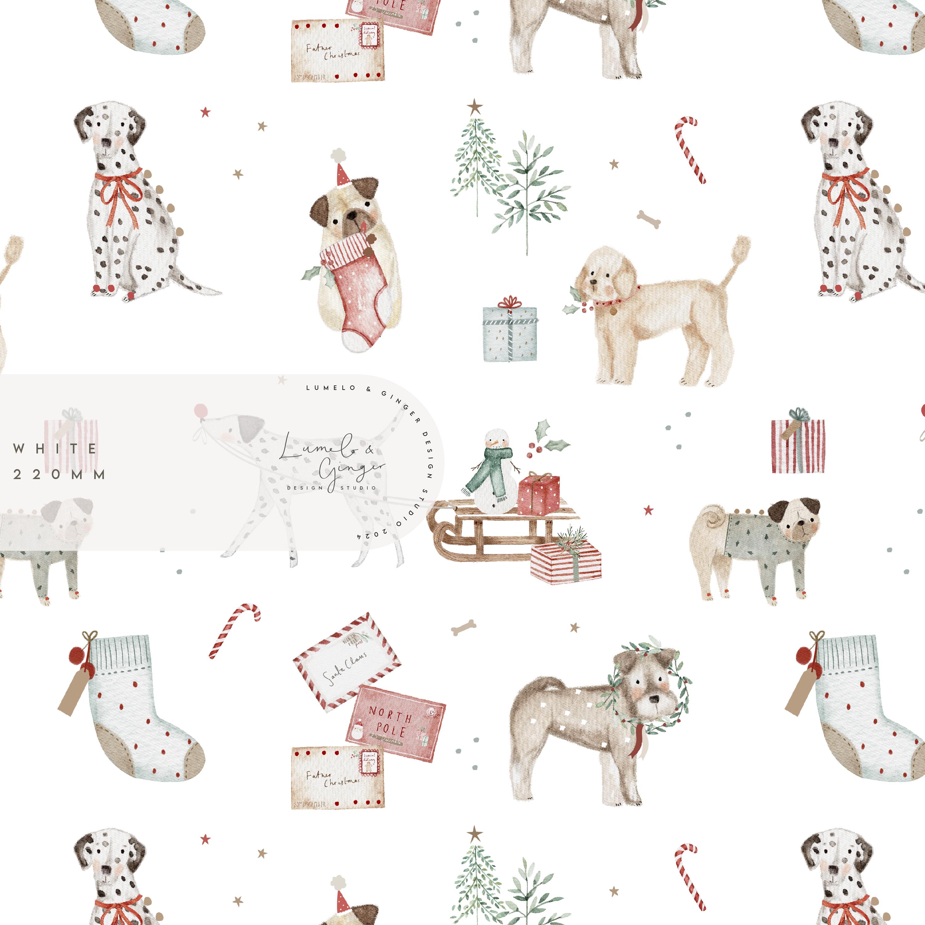 Santapaws, Christmas Dogs, Pug, Winter, Fun, Cute, TOKEN, Non Exclusive ...