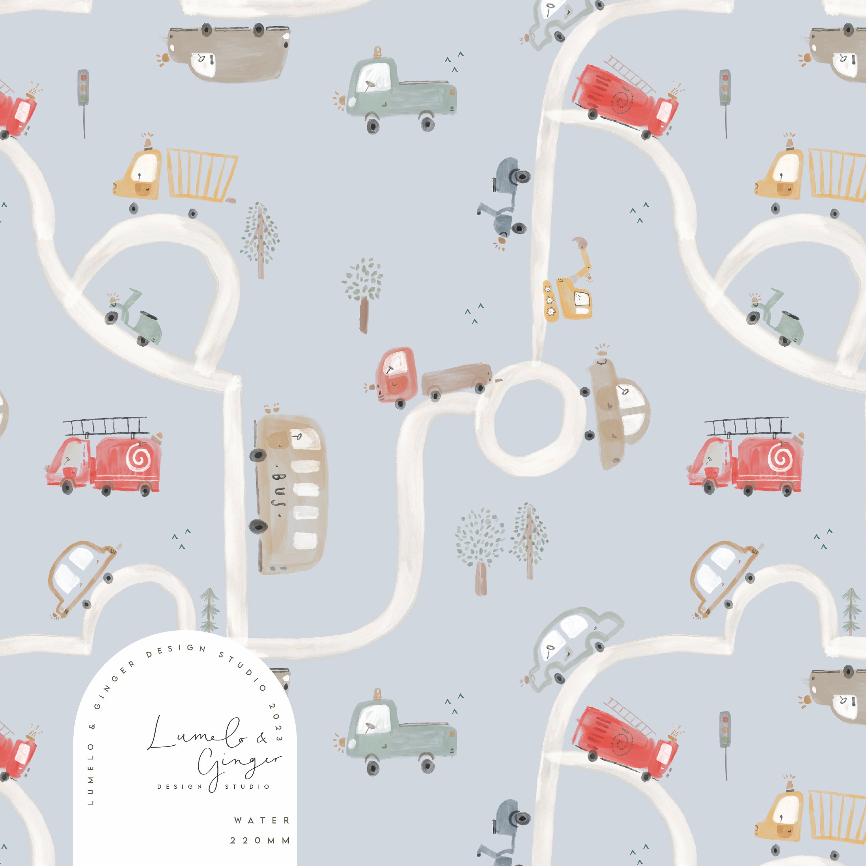 Petite Carte Cars Bus Map Route School Town Little - Etsy