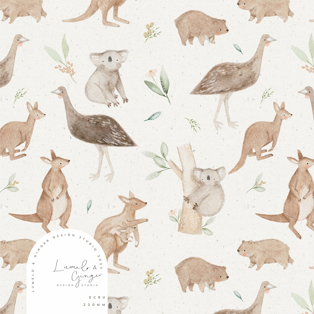 Australian, Koala, Kangaroo, Joey, Oz, Down Under, Outback Seamless ...