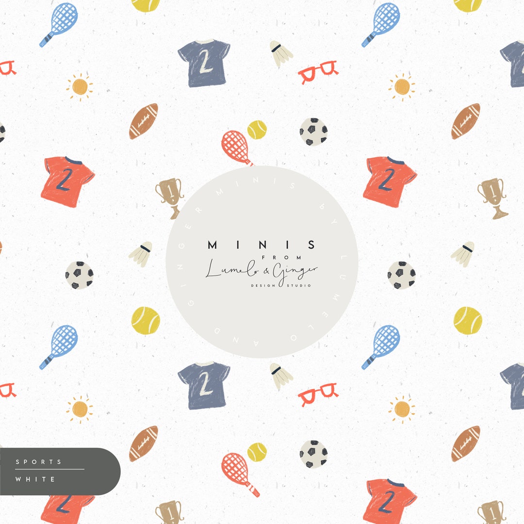 MINI, Sport, Football, Tennis, Rugby, American, Trophy, Simple Seamless ...