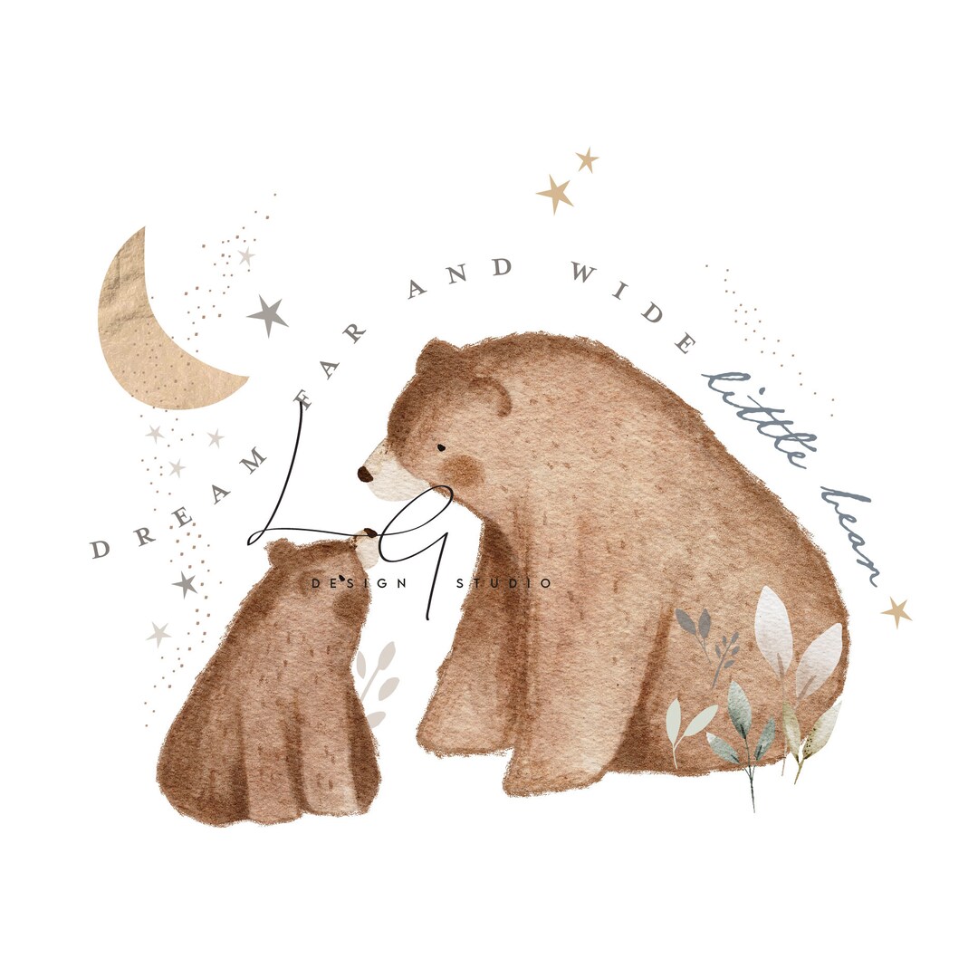 Far and Wide, Dream Big, Dreams, Baby Bear, PNG Sublimation File ...