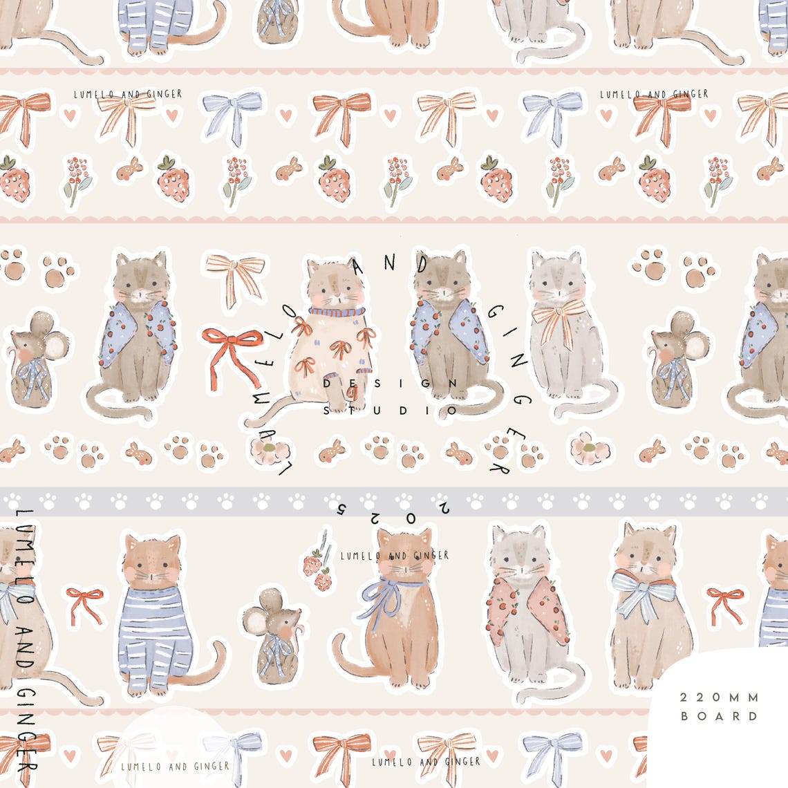 Aloof, Cats, Kitten, Cute, Sketched, Modern, Watercolour, TOKEN, Non ...