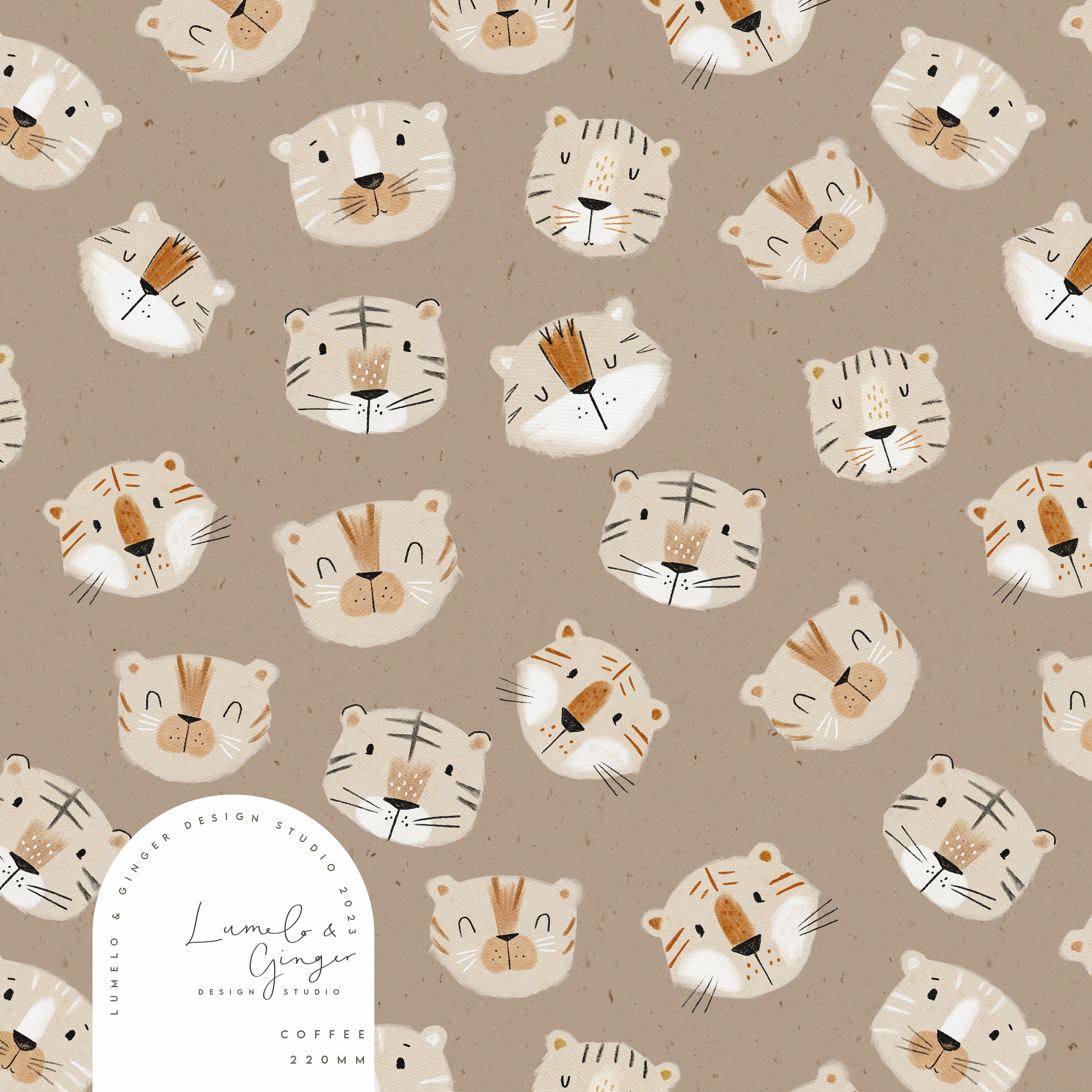 Cub, Tigers, Safari, Wild One, Cute, Seamless Fabric Design, Repeat Tile, Pattern Lunoe - Etsy