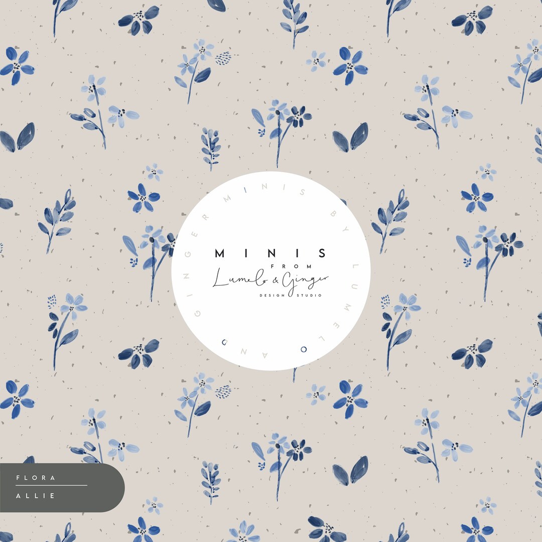 MINI, Flora, Flower, Meadow, Wild Flower Simple Seamless Fabric Design ...