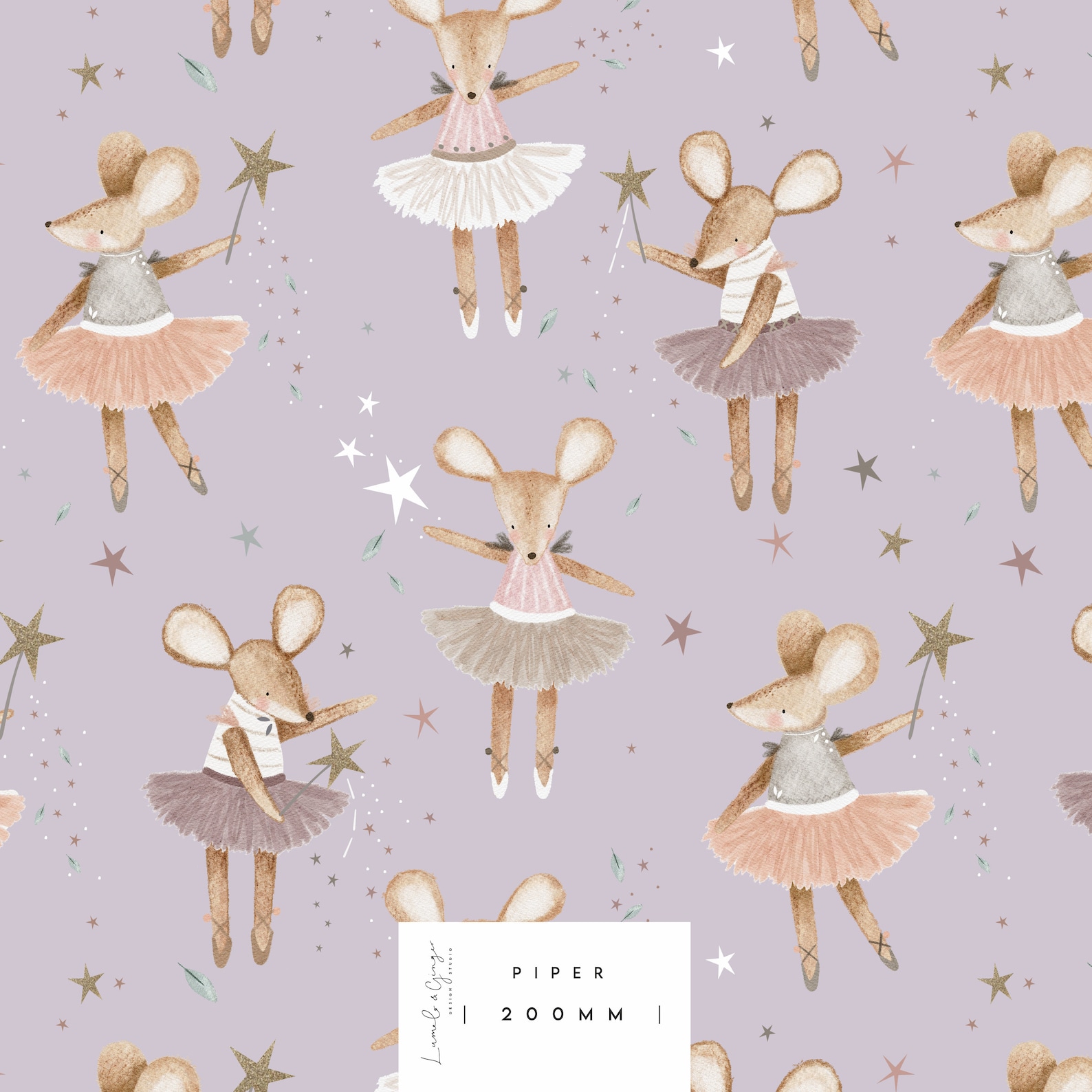 Dottie, Ballerina Mouse, Cutie, Princess, Seamless Fabric Design,repeat Tile, Pattern Lunoe - Etsy