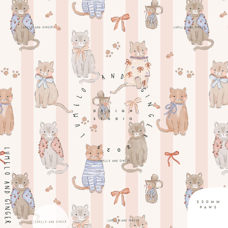 Aloof, Cats, Kitten, Cute, Sketched, Modern, Watercolour, TOKEN, Non ...