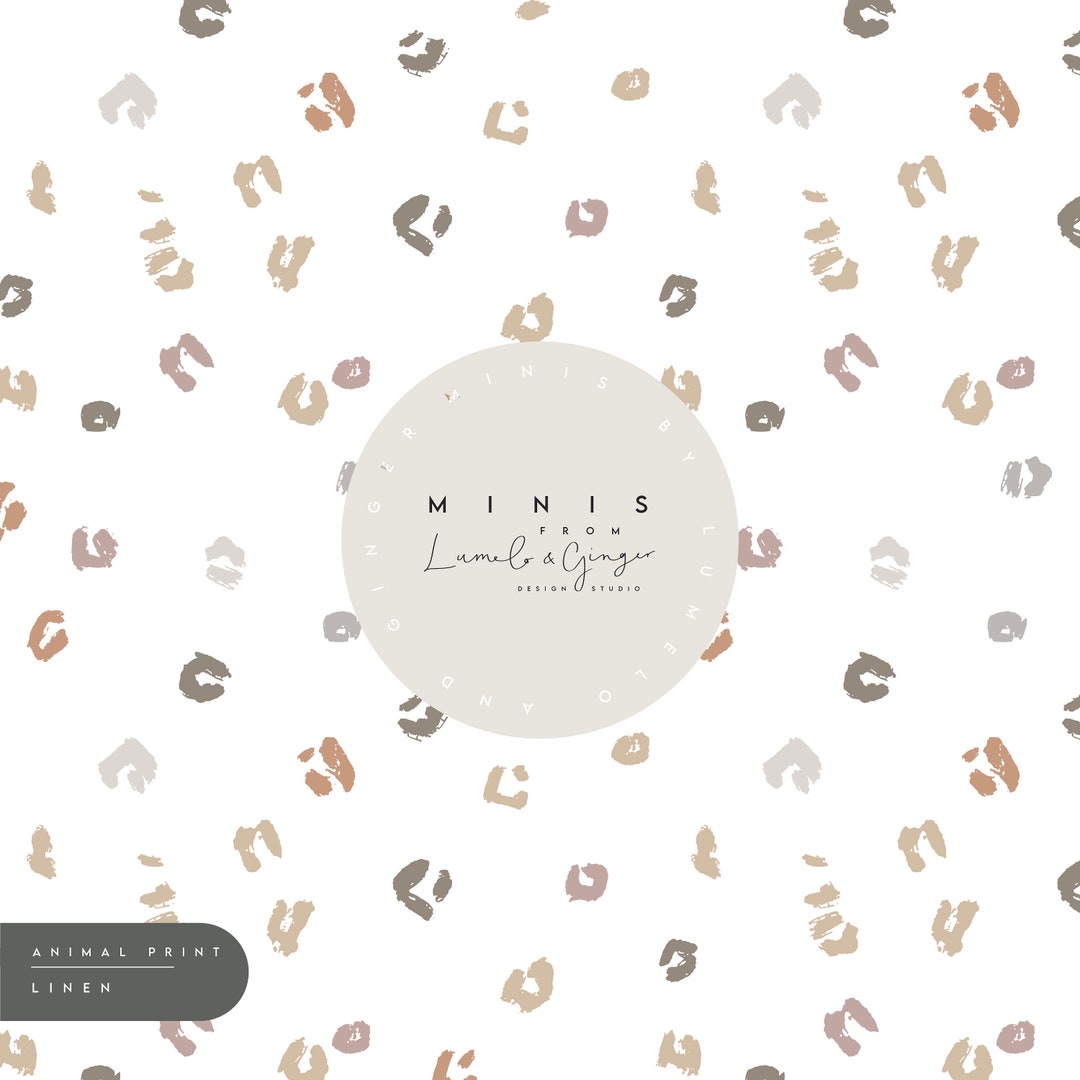 MINI, Animal Print, Leopard, Boho, Simple Seamless Fabric Design ...