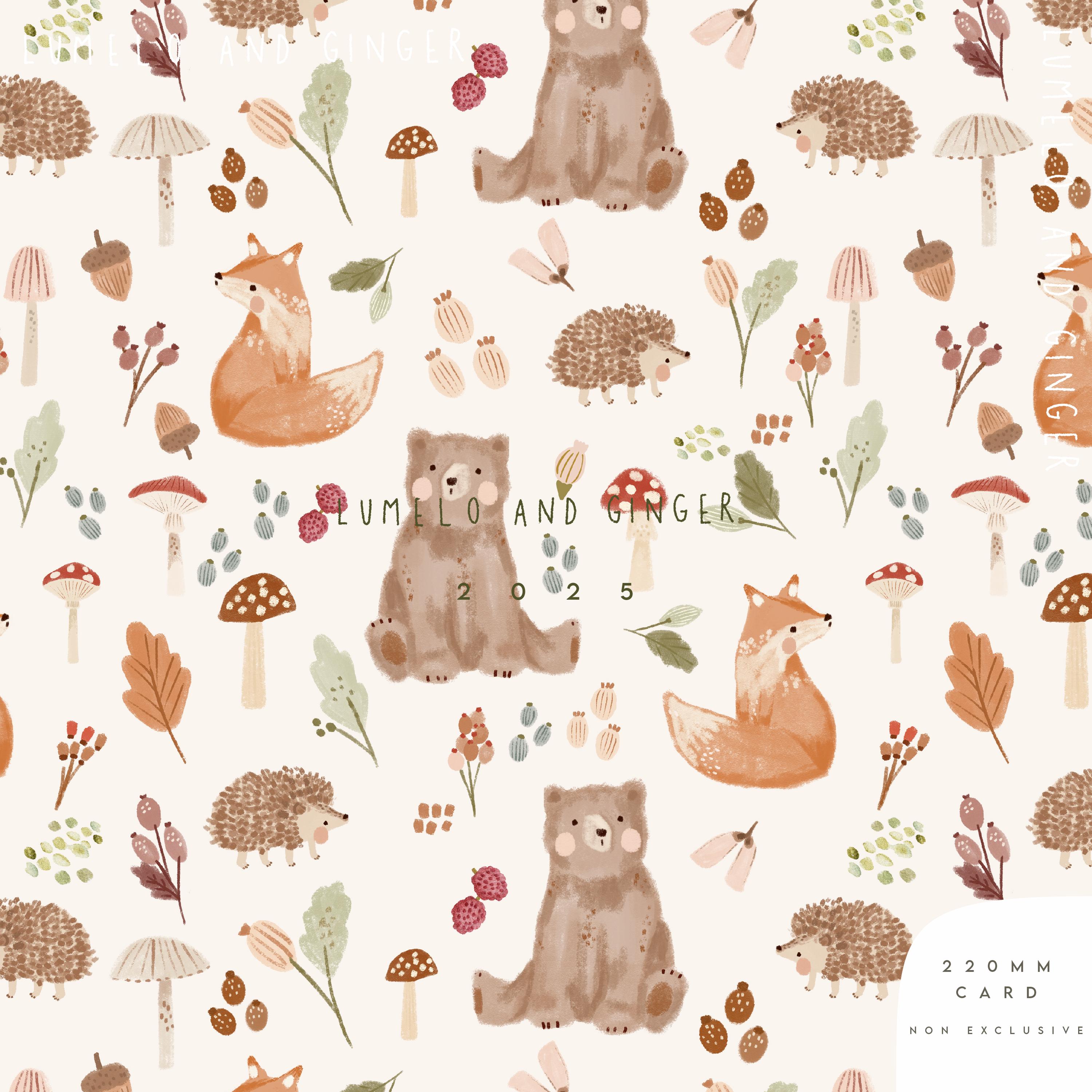 Embers, Woodland, Forest, Bear, Fox, Hedgehog, Pinecone, Children's ...