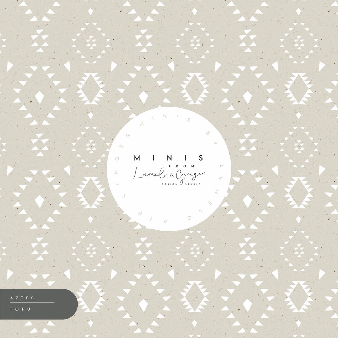 MINI, Aztec, Scandi, Simple Seamless Fabric Design, Repeat Tile ...