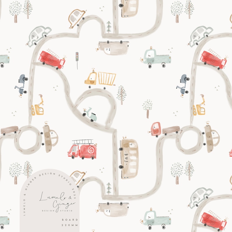 Petite Carte, Cars, Bus, Map, Route, School, Town Little Village ...