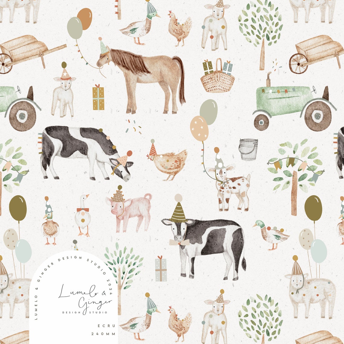 Bramble Farm Party, Cow, Pig, Meadow, Tractor, Non Exclusive, Children ...