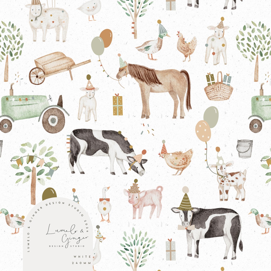Bramble Farm Party, Cow, Pig, Meadow, Tractor, Non Exclusive, Children ...