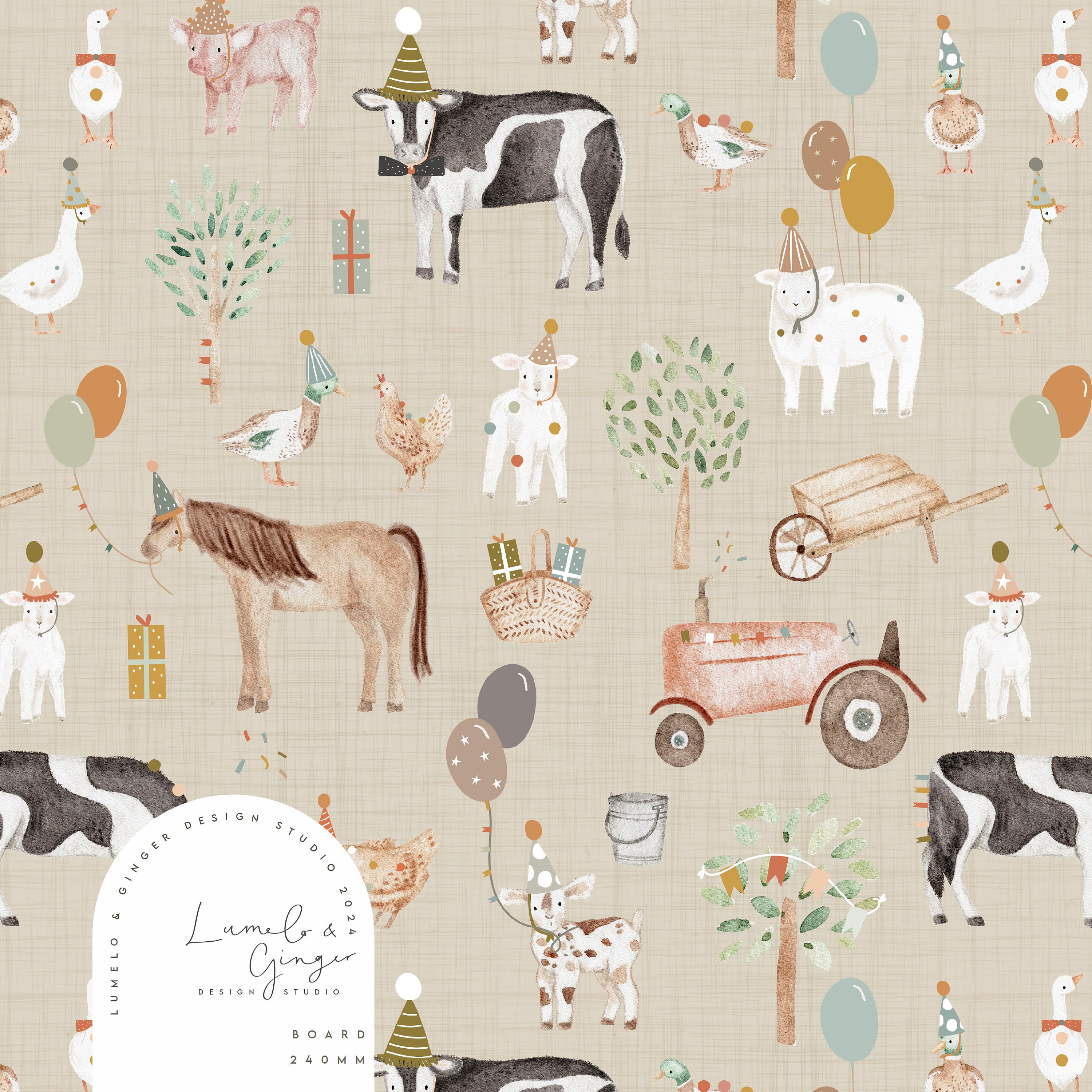 Bramble Farm Party, Cow, Pig, Meadow, Tractor, Non Exclusive, Children ...