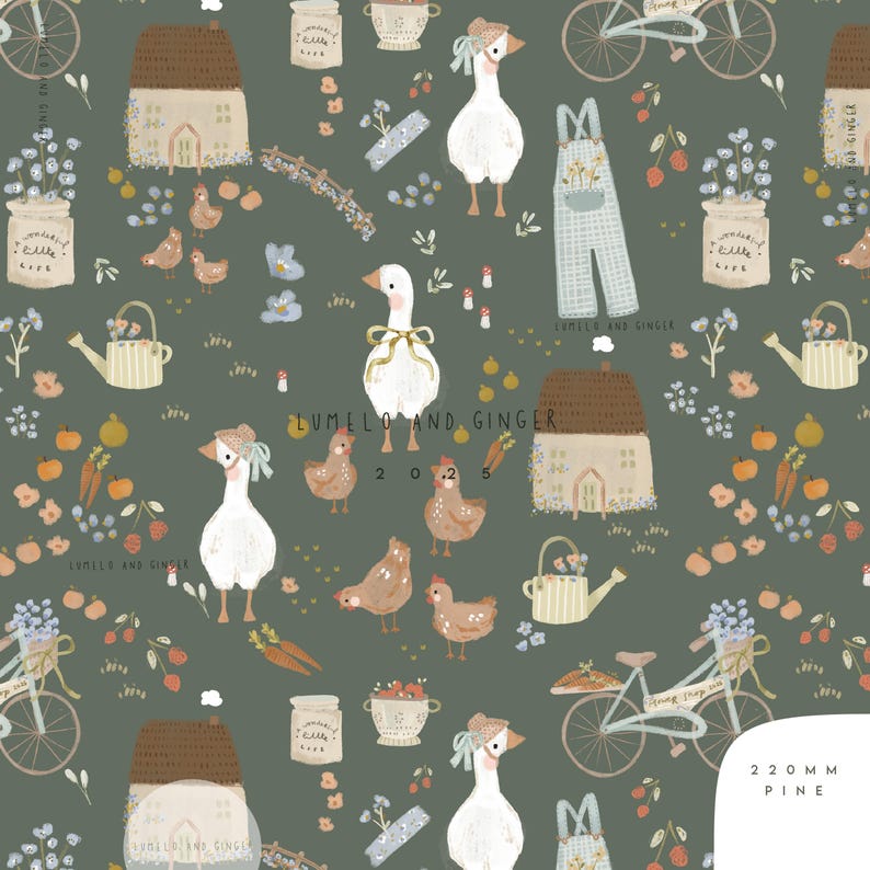 Bloom Lane, Farm, Sketch, Outline, Goose, Garden, TOKEN, Non Exclusive ...