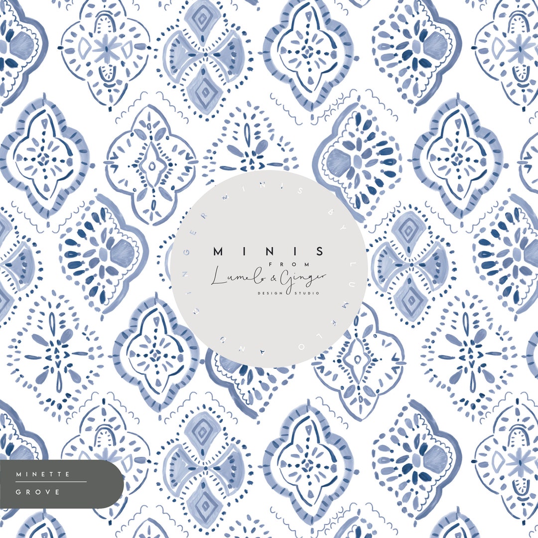 MINI, Minette, Tiles, Scandi, Italian Simple Seamless Fabric Design ...