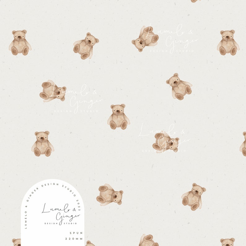 Teddy Bear, Cute, Seamless Fabric Design, Soft Toy, Repeat Tile ...