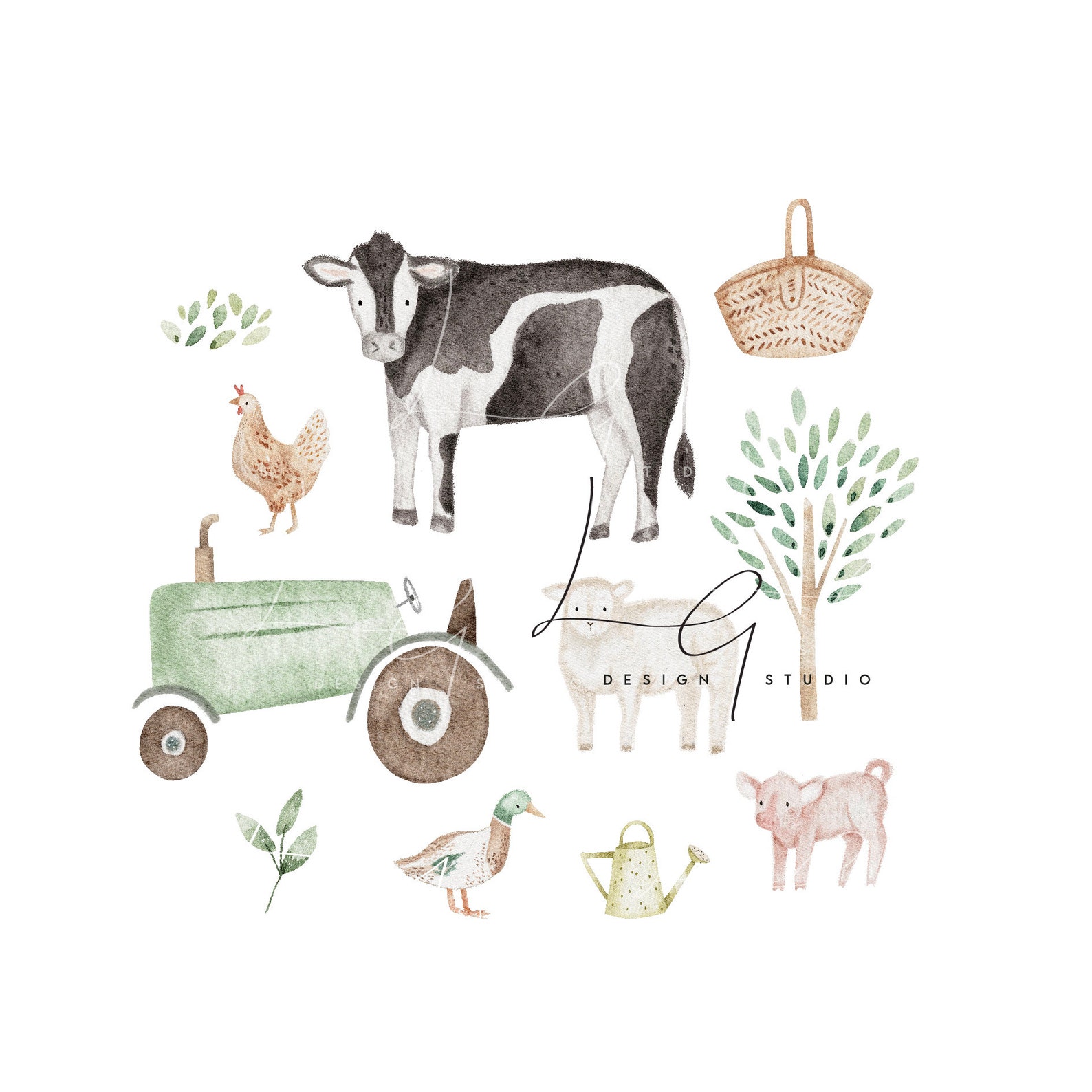 Bramble Farm, Party, Meadow, Cow, Pig,graphics, Artwork, PNG ...