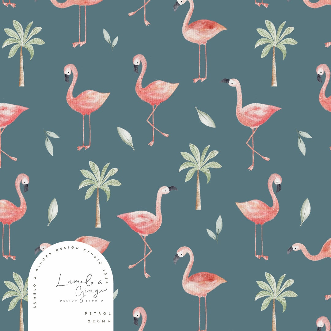Flamingo, Cora, Bird, Pink, Wild, Children's Fashion Seamless Fabric ...