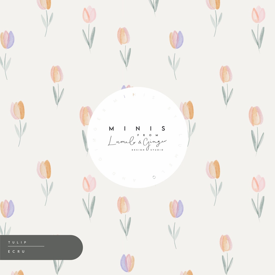 MINI, Spring Tulip, Flower, Wildflower, Simple Seamless Fabric Design ...