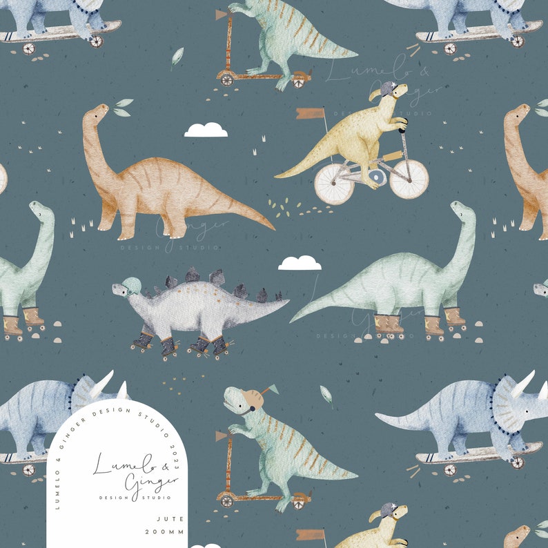 Roller Dino, Dinosaur, Skateboard, Rollerblade, Fun, T-rex Seamless ...