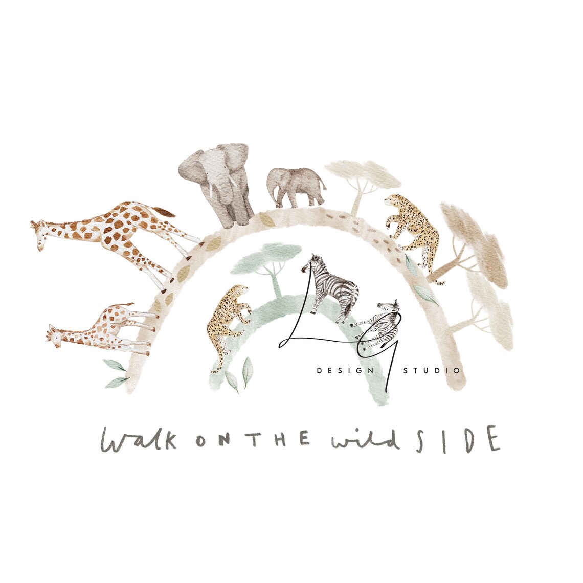 Walk on the Wild Side Animal Safari PNG Sublimation File - Etsy