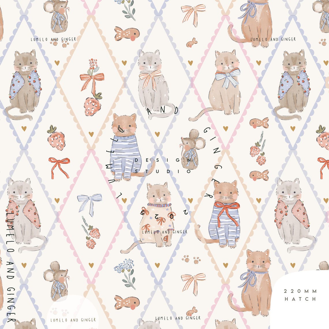Aloof, Cats, Kitten, Cute, Sketched, Modern, Watercolour, TOKEN, Non ...