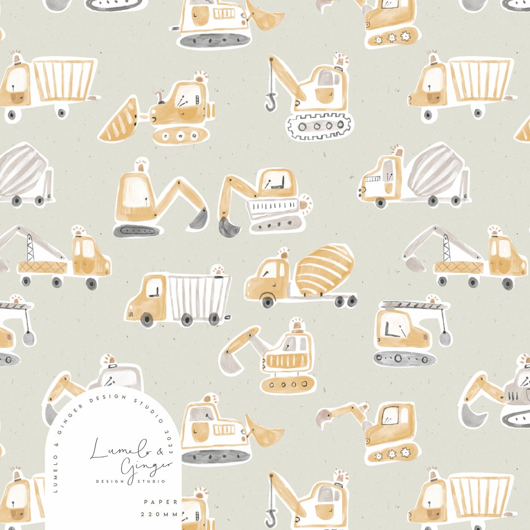 Etched Excavator, Diggers, Builder, Site, Work, Digging, Truck, Outline ...