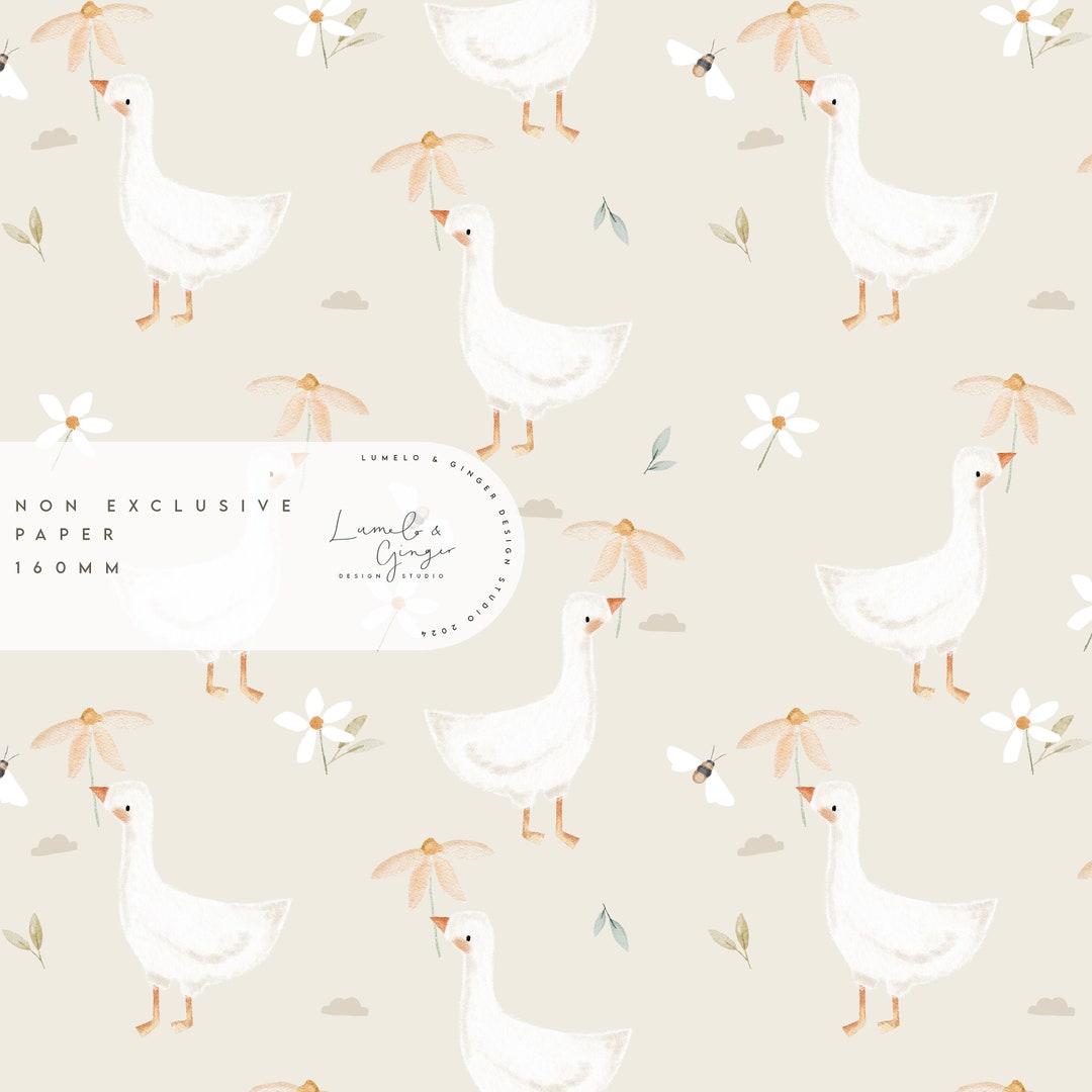 Gwen, Duck, Goose, Cute, Children's Fashion, Clothes, Seamless Fabric ...